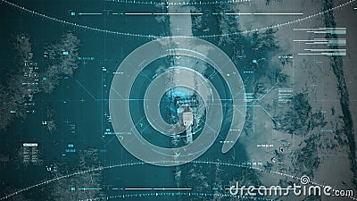 Drone User Interface with HUD GUI User Interface, Technology Network ...