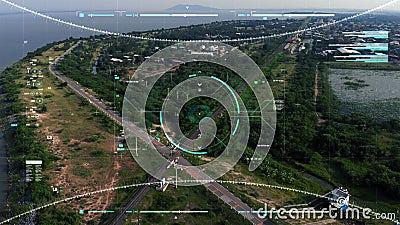 Drone User Interface with HUD GUI User Interface, Technology Network ...