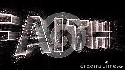 4k FAITH Word,Matrix Binary Computer Code Text Design Particle Animation. Stock Footage - Video ...