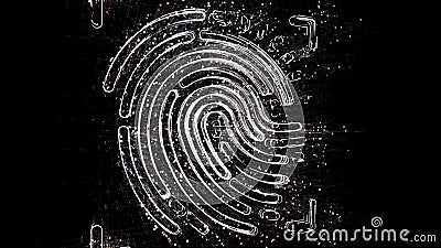 Fingerprint Scan Access by Touch , ID Stock Footage - Video of industry, crime: 35125812
