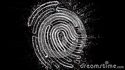 Fingerprint Scan Access by Touch , ID Stock Footage - Video of industry, crime: 35125812