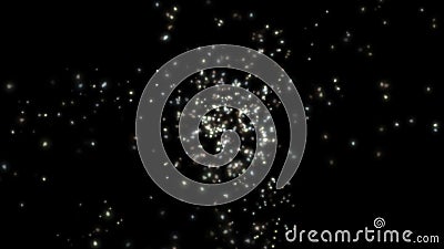 4k Flying Shine Particle & Dots Light in Space,vj Background. Stock ...
