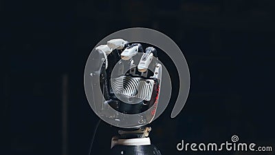 Futuristic Bionic Technology in Ourdays. Robotics Arm Printed on 3D ...