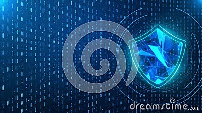 4K Loop Digital Security Cyber Security Concept Animation. Stock Video ...