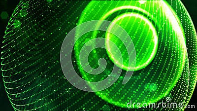 4k Looped Sci-fi Red Background with Bokeh and Light Effects. Glow Red ...