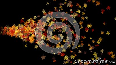 4k Maple Leaf Leave Falling&flare Light,autumn Fall Romantic Particle ...