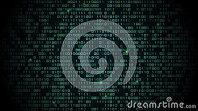4K Motion Graphic Binary Code and Random Numbers and Digits Loop Animation. Stock Footage ...