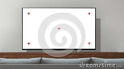 4K Screen with Tracking Points and RGB Channel Stock Video - Video of ...