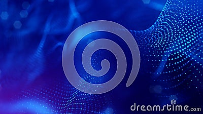 4k Seamless Animation with Particles and Depth of Field, Bokeh and ...