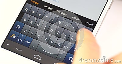 4k Smartphone Typing/texting,Finger Operating Touch Typing Email on ...