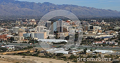 4K UltraHD Aerial View of Tucson, Arizona Stock Footage - Video of ...