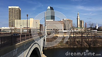 4K UltraHD Realtime View of the Springfield, Massachusetts City Center ...