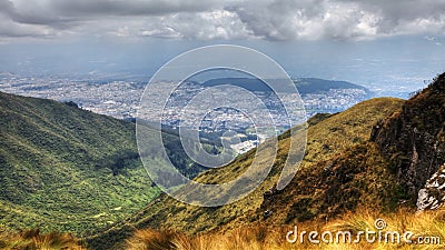 4k Ultrahd Timelapse View Above City Quito Ecuador Stock Footage ...