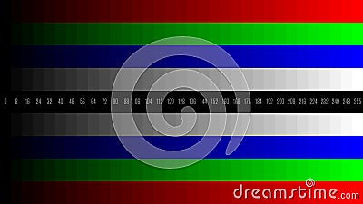 8K 7680x4320 TV RGB Gradient Television Test Pattern To Adjust The ...