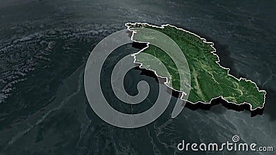 Kachin State - Physical Map of the Globe Animation Map Stock Video ...