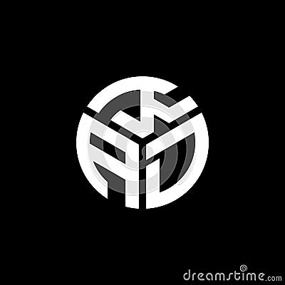 KAD Letter Logo Design On Black Background. KAD Creative Initials ...