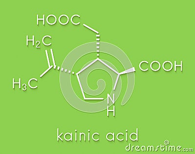 Kainic Acid Molecule. Direct Agonist Of The Glutamic Kainate Receptors ...