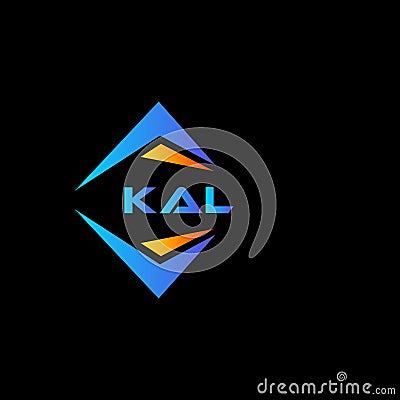 KAL Abstract Technology Logo Design On Black Background. KAL Creative ...