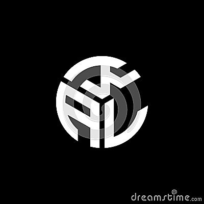 KAL Letter Logo Design On Black Background. KAL Creative Initials ...