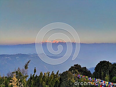 View Of Kanchenjunga Mountain From Tiger Hill Editorial Photo ...