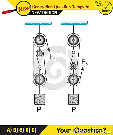 Physics, Science Experiments On Force And Motion With Pulley, Simple ...