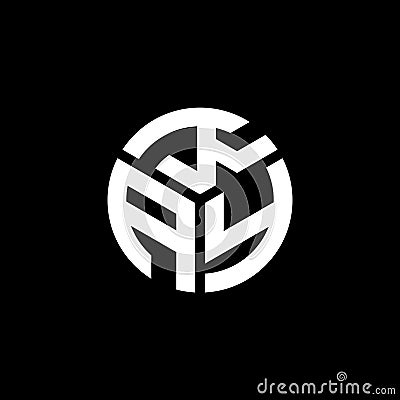 KAY Letter Logo Design On Black Background. KAY Creative Initials ...