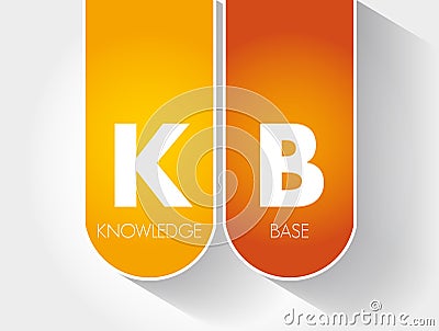 KB - Knowledge Base Acronym, Technology Concept Background Stock Photography | CartoonDealer.com ...