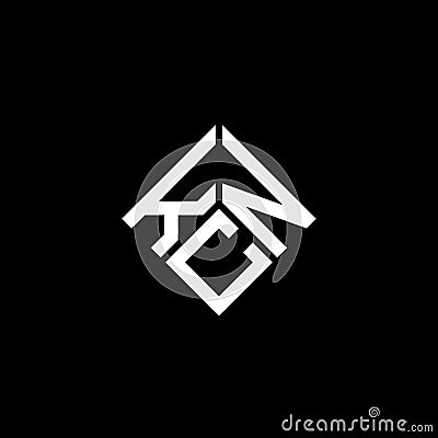 KCN Letter Logo Design On Black Background. KCN Creative Initials ...