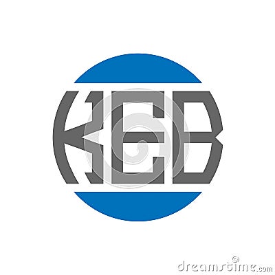KEB Letter Logo Design On White Background. KEB Creative Initials ...