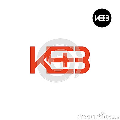 KEB Logo Letter Monogram Design Cartoon Vector | CartoonDealer.com ...