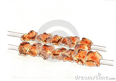 Kebab Stock Illustration - Image: 46728436