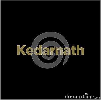 Kedarnath Lord ShivaJyotiringa Typography. Kedarnath Lettering Cartoon ...