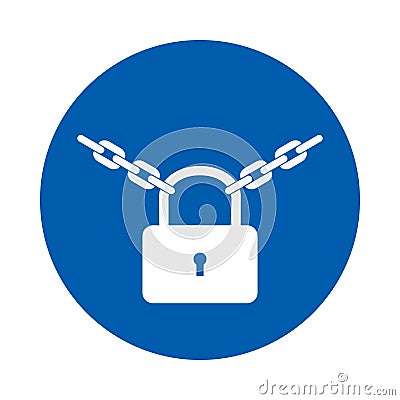Keep Locked Sign Or Symbol. M028. Standard ISO 7010. Vector Design ...