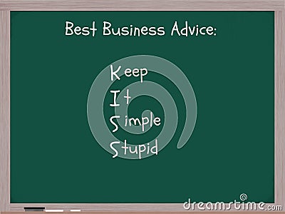 Keep It Simple Stupid Stock Photo - Image: 22353450