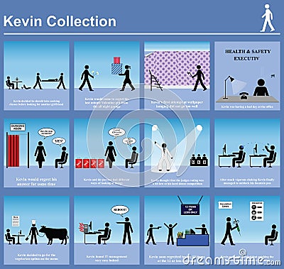 Kevin Series Graphics Vector Illustration | CartoonDealer.com #20345210