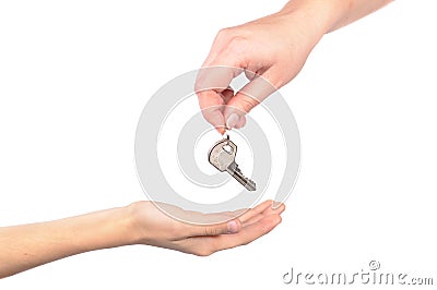 Handing over the keys stock image. Image of house, antique - 254553