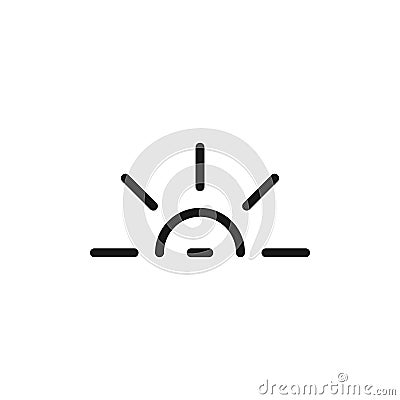 Keyboard Brightness Icon Cartoon Vector | CartoonDealer.com #331976109