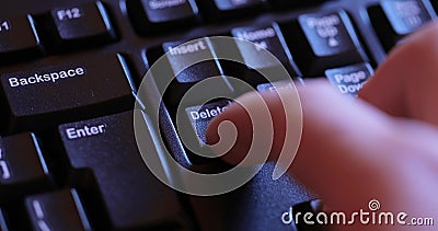 Keyboard Hitting Enter Key Press Stock Footage - Video of laptop ...