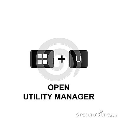 Keyboard Shortcuts, Open Utility Manager Icon. Can Be Used For Web ...