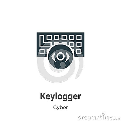 Keylogger Vector Icon On White Background. Flat Vector Keylogger Icon ...