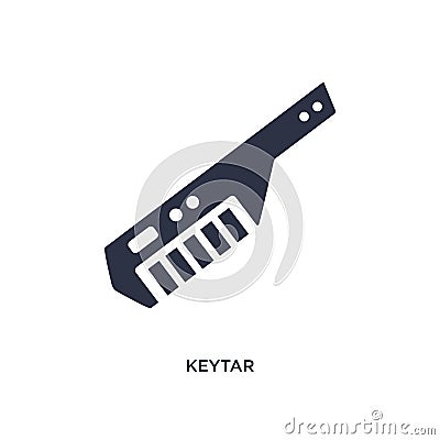 Keytar Icon On White Background. Simple Element Illustration From Music ...
