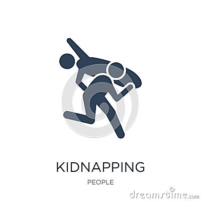 Kidnapping Icon In Trendy Design Style. Kidnapping Icon Isolated On ...
