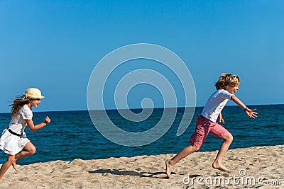 Kids Chasing Each Other. Royalty-Free Stock Photo | CartoonDealer.com ...