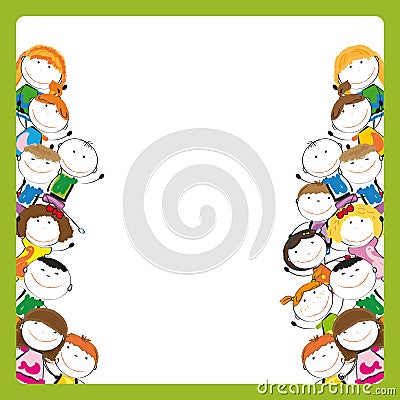 Kids Frame Stock Images - Image: 24378614