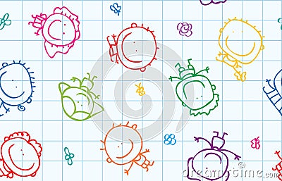 Kids Texture Vector Illustration | CartoonDealer.com #25783868