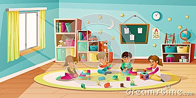 Kindergarten Cartoon Background | CartoonDealer.com #248865315