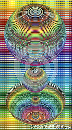 Kinetic Spheres In Rainbow Colors Stock Photography | CartoonDealer.com ...