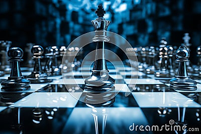 The King In Focus: Chess Strategy Unveiled Royalty-Free Stock Image ...