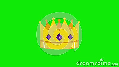 King or Queen Crown Icon Animation. Crown Shining Glitter Stock Video ...