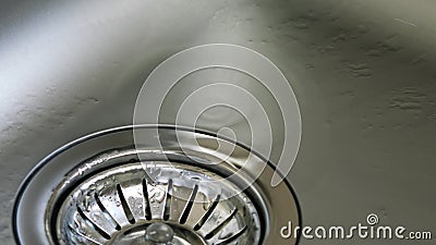 Kitchen Sink with Water Drop Dripping. Stock Footage - Video of audio ...